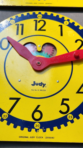 Original JUDY CLOCK LEARN TO TELL TIME Large Educational Homeschool ...