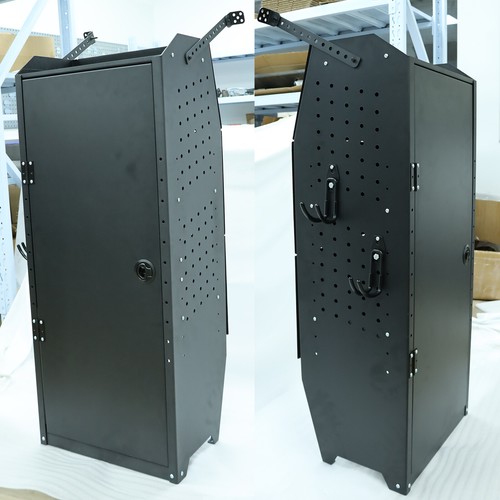 Lockable Van Shelving Van Storage Cabinet w/hook for Full-Size Cargo ...