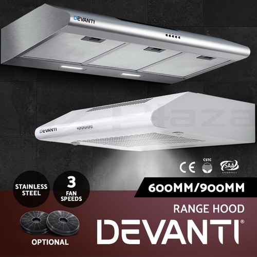 Devanti Fixed Rangehood 900mm 600mm Range Hood Filter 60cm 90cm ...