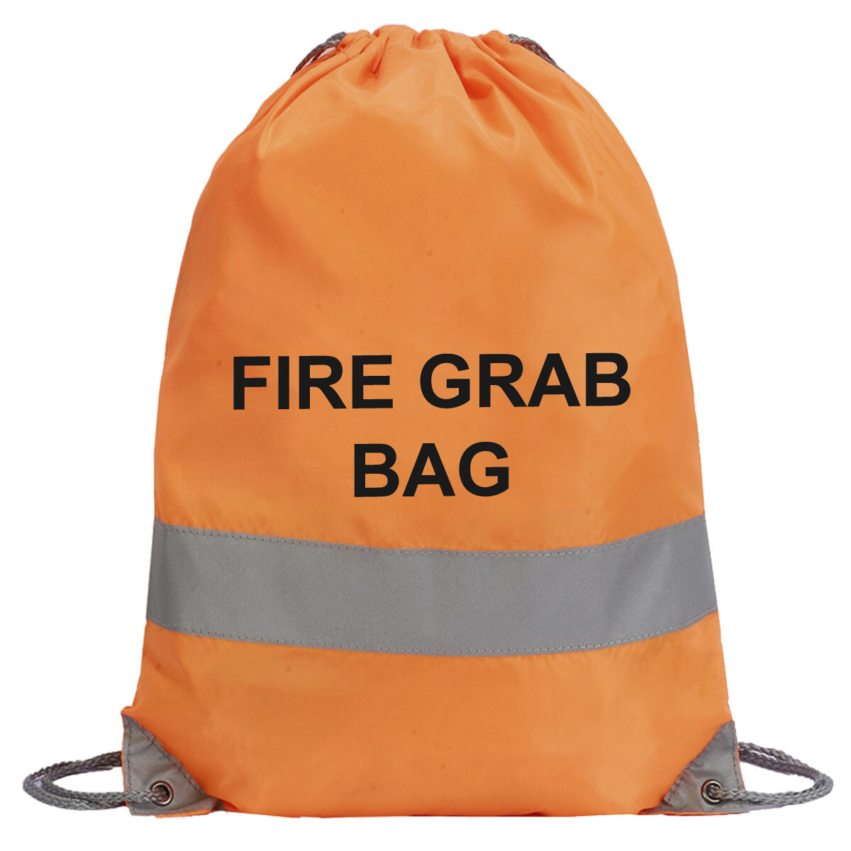Fire Grab Bag Printed High Visibility Drawstring Bag For School Work ...