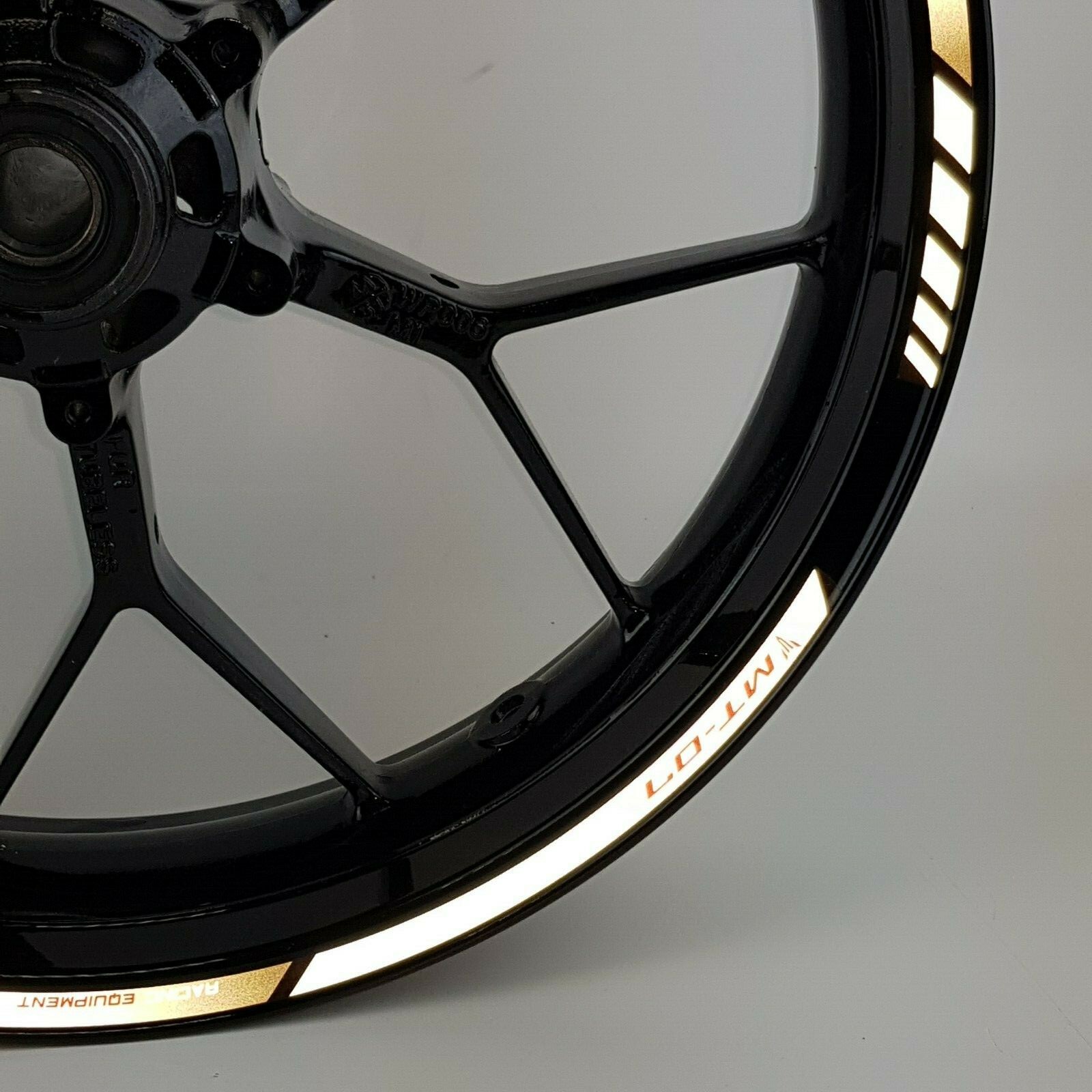 MT-07 motorcycle reflective wheel decals stickers mt07 stripes for ...