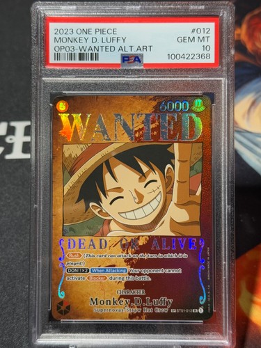 MONKEY D LUFFY - One Piece TCG ST01-012 - Special SP Wanted Alt Art AA ...