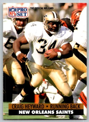 1991 PRO SET CRAIG HEYWARD NEW ORLEANS SAINTS #156 | eBay