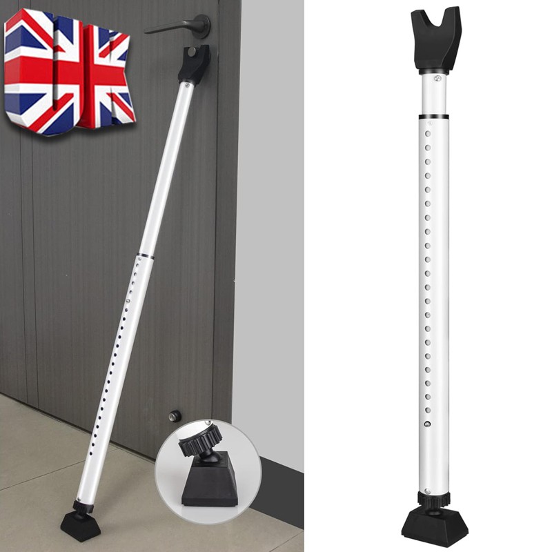 Door Jammer Adjustable Security Bar Patio Door Brace Non Slip Locking ...