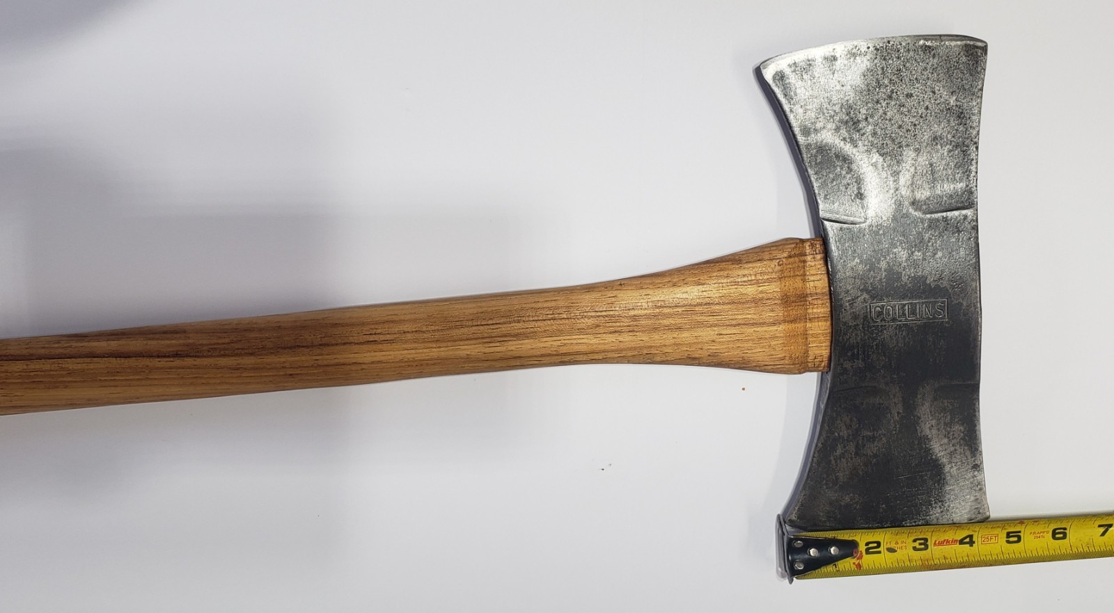 Vintage COLLINS DOUBLE BIT AXE Phantom Bevels 10 1/4" Head New Hardwood ...