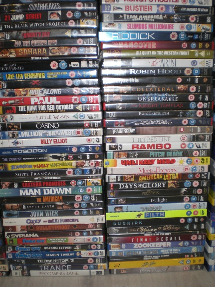 DVD - Large Collection Job Lot of DVDs - Over 500 | eBay UK