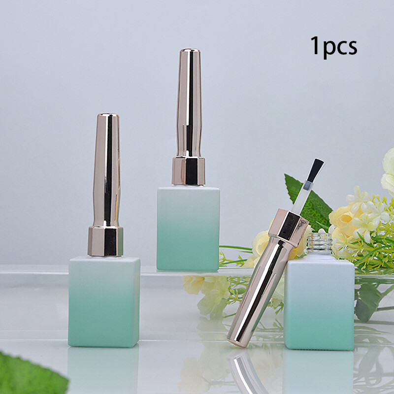 15ml Green White Gradient Color Empty Nail Polish Bottles With Brush ...
