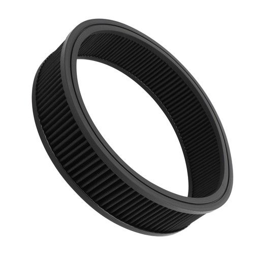 Black Air Filter Round High Flow Reusable Washable Air Cleaner ☂ 7433125700389 | eBay UK