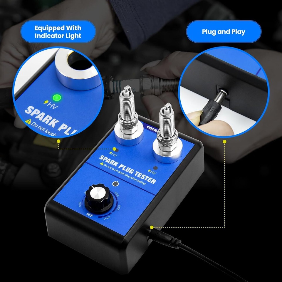Professional Spark Plug Tester Quick Tester COP Ignition System Checker ...