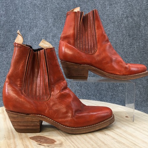 El Canelo Boots Mens 8.5 Botin Charo Heels Ankle Booties Chelsea Pull ...