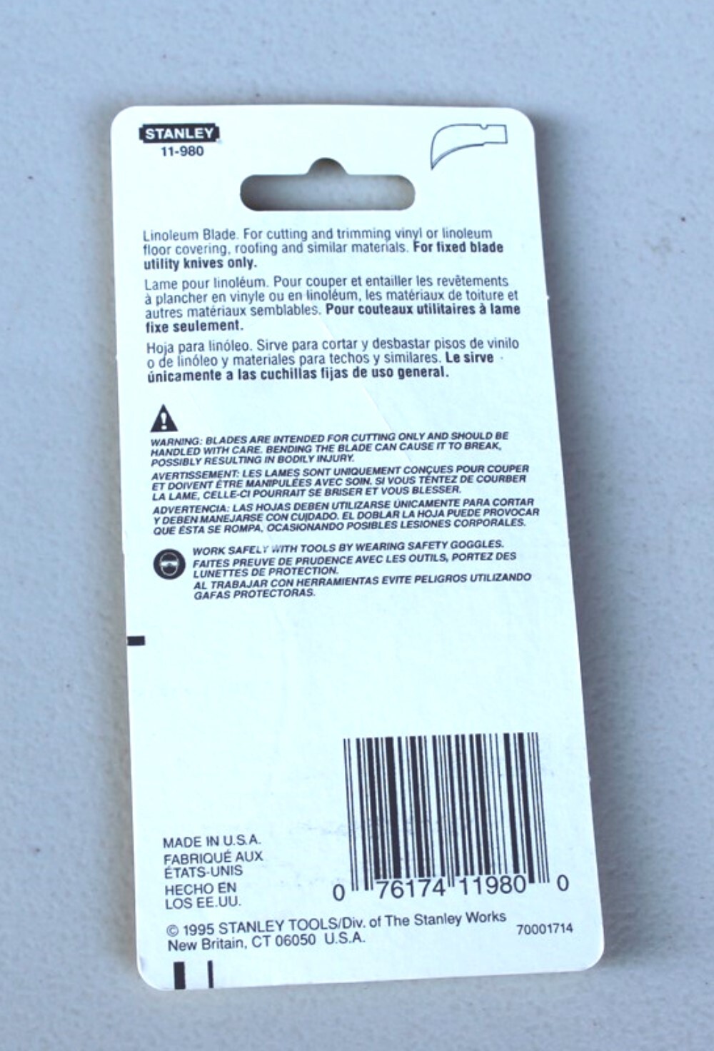 (Qty pf 6) Linoleum Blade 4'' Made In The USA. 1042a | eBay