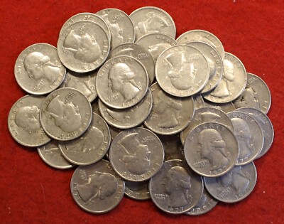 1977-P Washington Quarters 40 Coin roll circulated | eBay