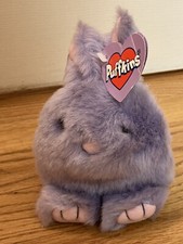 1998 SWIBCO Puffkins Bumper Bunny Rabbit Purple Plush Stuffed Animal ...