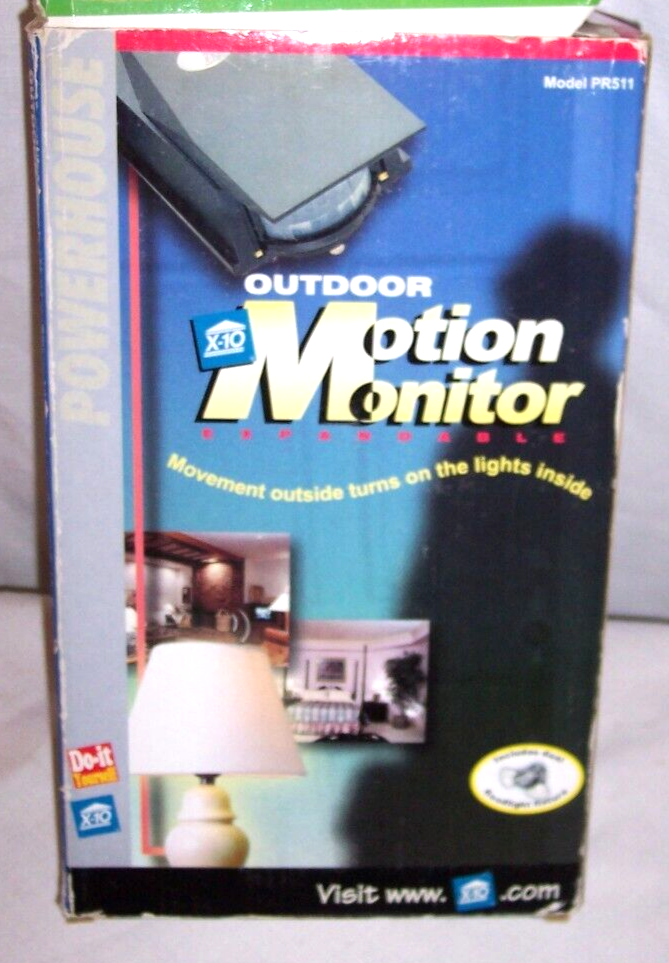 X-10 POWERHOUSE Outdoor MOTION MONITOR Dual Floodlight SECURITY MODEL ...