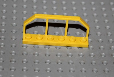 Lego Yellow Plate Modified 1x6 with Train Wagon End ref 6583 set 7939 ...