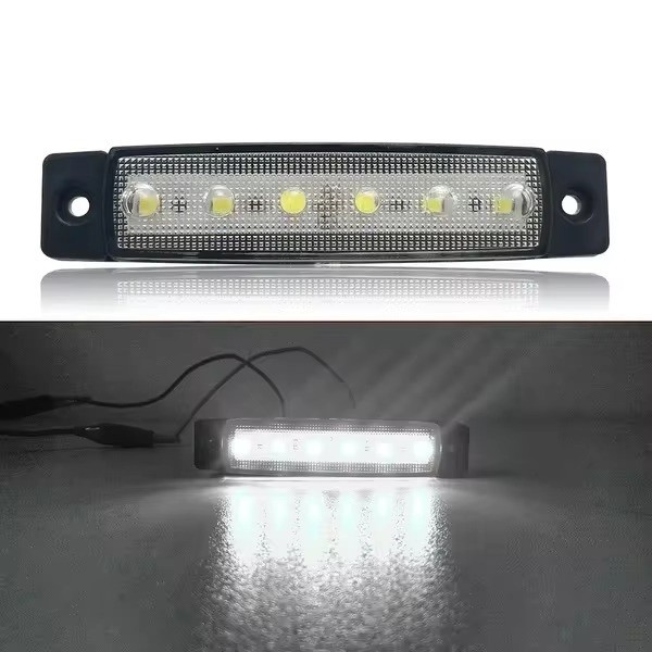 2x LED Side Marker Light Bar Screw Mount Holes 12V/24V DC Car Truck ...