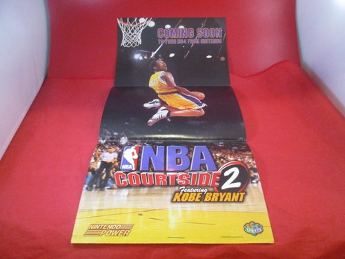 NBA Courtside 2 Feat. Kobe Bryant Nintendo 64 N. Power Foldabl Promo ...
