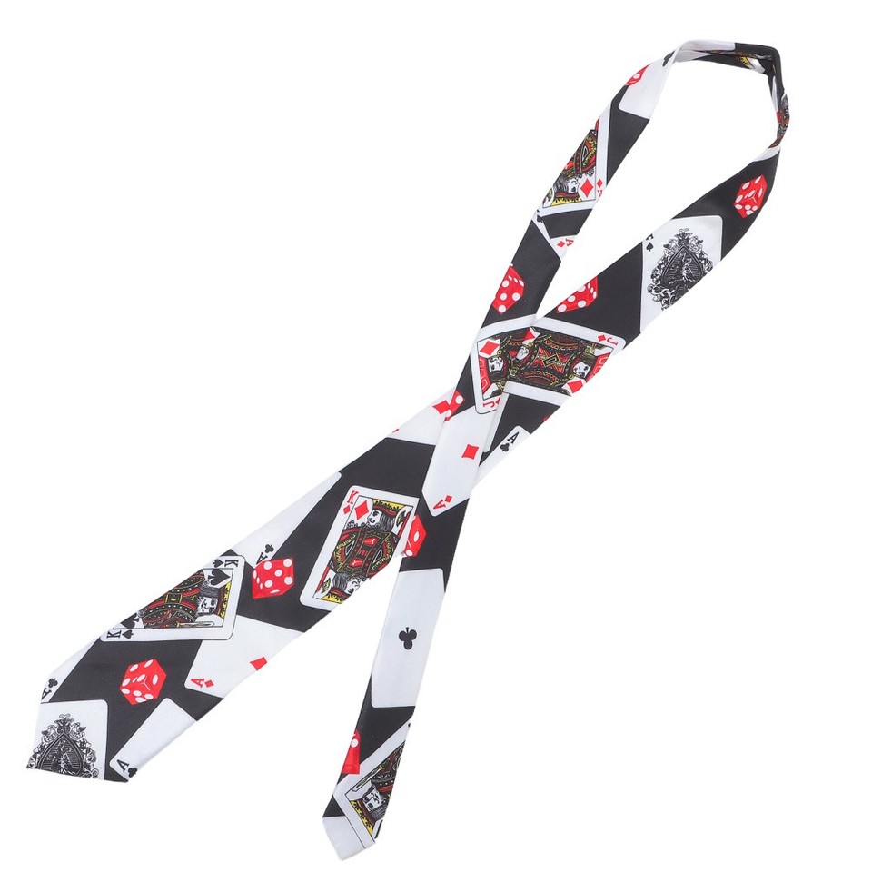 Poker Night Tie Mens Accessories Fashion Neck Ties Novelty | eBay Australia