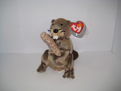 RARE LUMBERJACK BEAVER TY BEANIE BABIE WITH TAG FREE SHIPPING | eBay