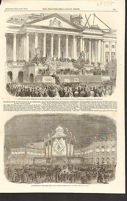 #01-0160 3/28/1857 ANTIQUE PRINT (USA) - PRESIDENT BUCHANAN ...