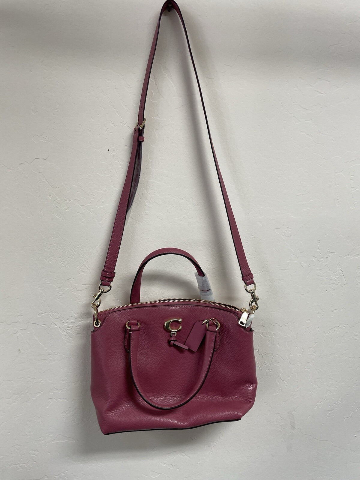COACH REMI SATCHEL LEATHER MAUVE PINK BAGmNWT REG AUTHENTIC for sale ...