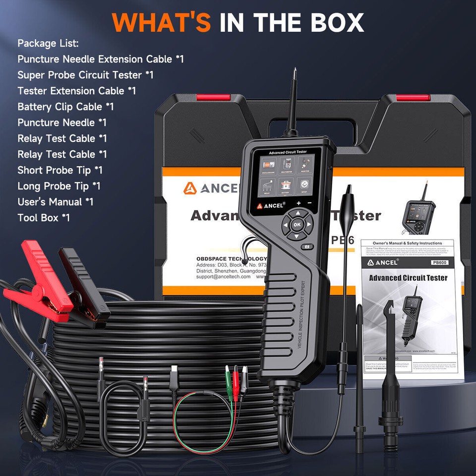 Power Probe Car Circuit Analyzer Truck Battery & Injector Tester Relay ...