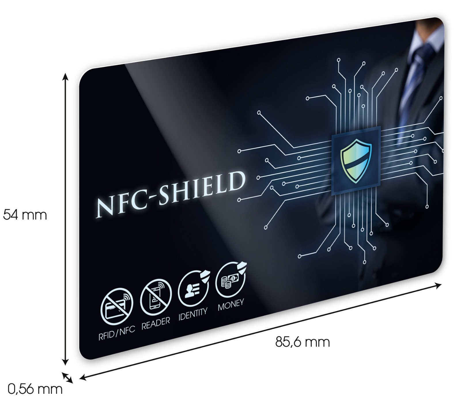 NFC-SHIELD CARDS RFID und NFC Schutz/Blocker Karte für EC- und ...