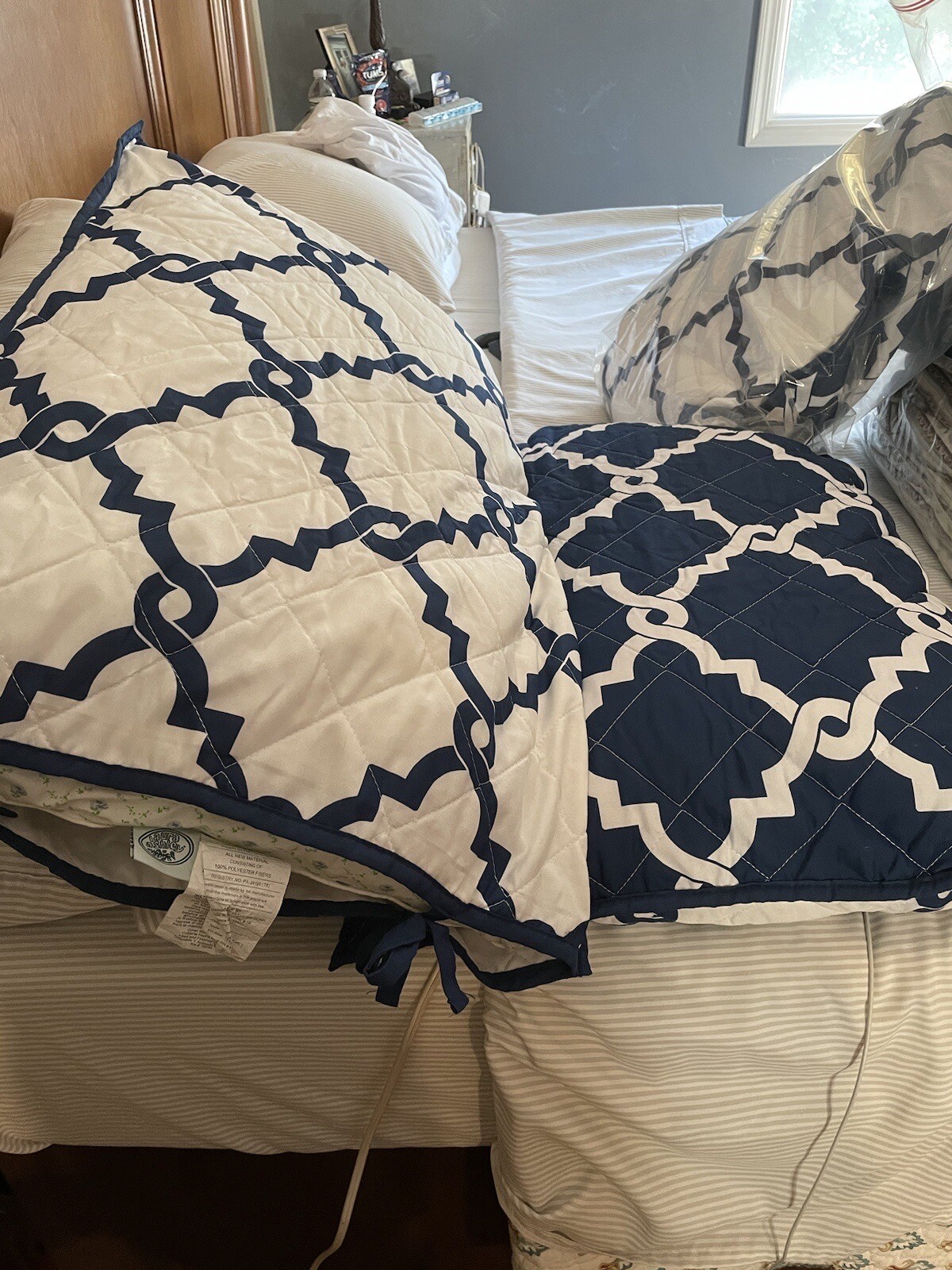 Grey Metal daybed with pop up trundle. Bed Covers 2 Mattresses Included ...