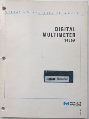 Manuals & Books - Multimeter Operating Service Manual