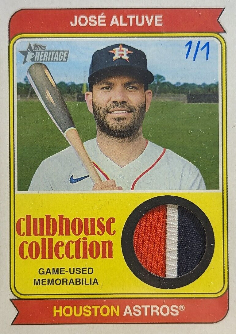 2023 Topps Heritage - Clubhouse Collection Relics Patch #CCR-JA Jose ...