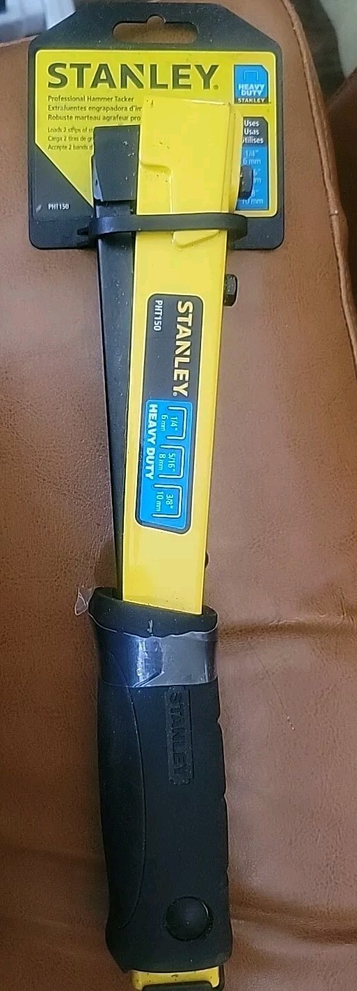 Stanley Hammer Tacker Stapler PHT150 12" Long Staple Size 1/4", 5/16 ...