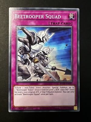 Beetrooper Squad - BODE-EN091 - 1st Edition Yugioh Card! | eBay Australia