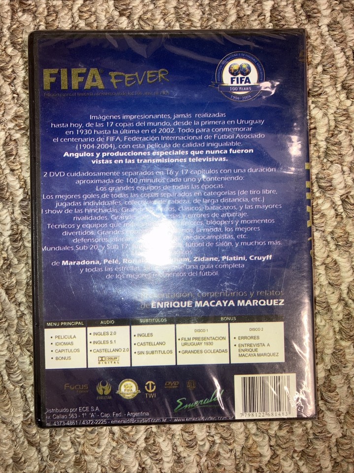Fifa Fever (DVD) Edicion Especial Limitada 2 DVD 7798122681483| eBay