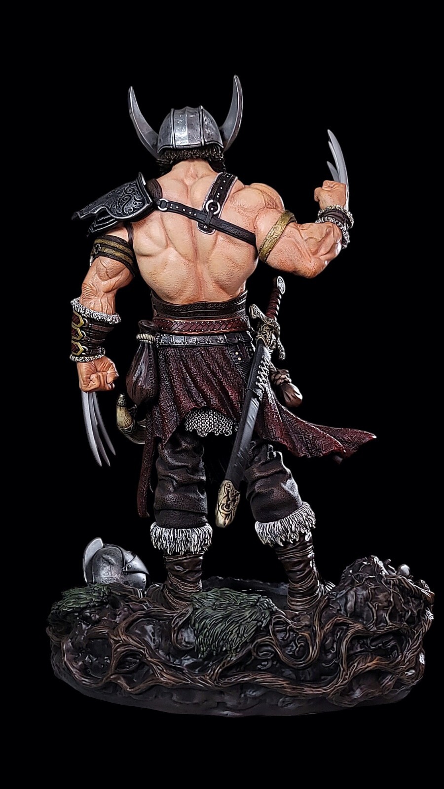 Custom Marvel X-Men 1/4 LL Medieval Wolverine Figure Statue Sculpted By ...