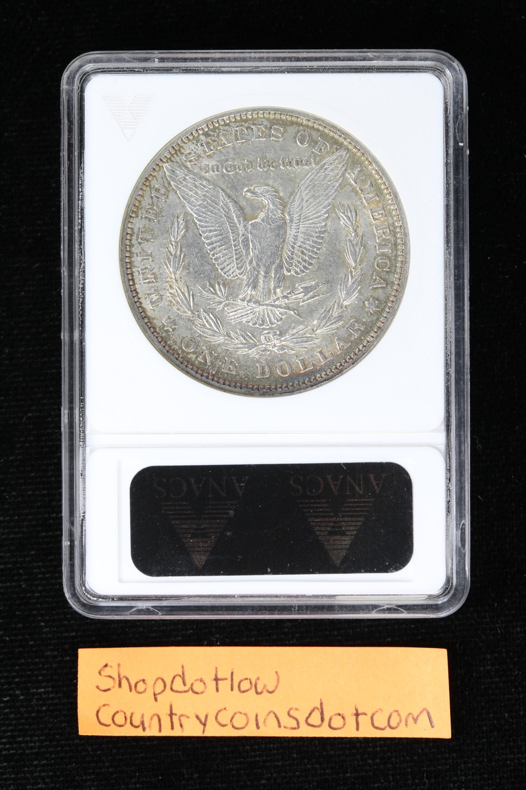 1880 Morgan Dollar VAM-1A1 EDS ANACS VAM-1A Knob 8 Top 100 AU 55 32VQ ...