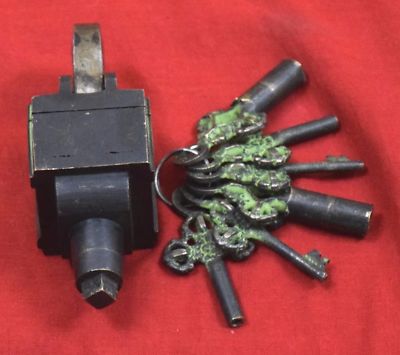 Vintage Look Tricky Lock Unique Design Brass Heavy Safety Door Puzzled ...