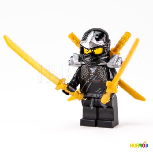 Lego Ninja Ninjago Cole ZX Minifigure Minifig w/ Shoulder Armor 9444 ...