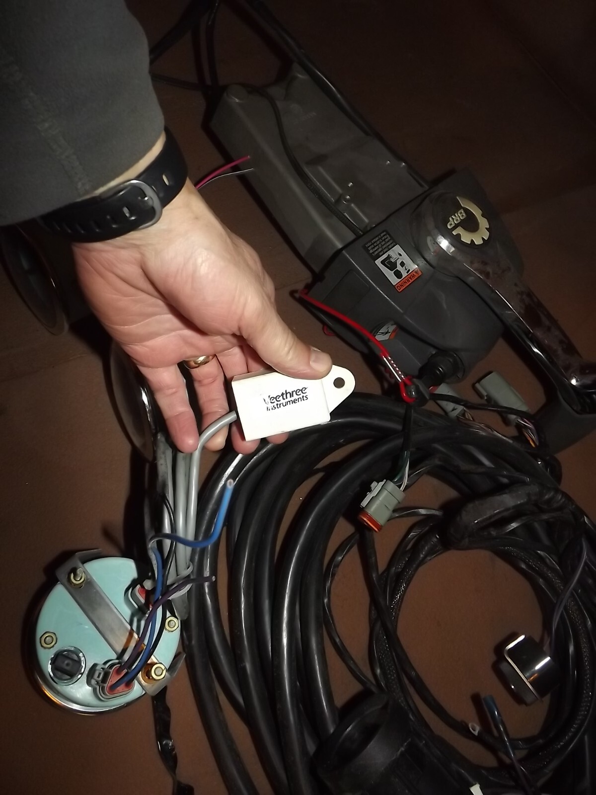 OEM BRP Binnacle Mount Control Box with Wire Harness and Gauges 5006182 ...