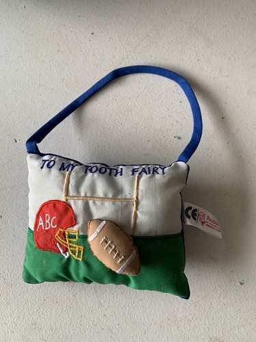 Vintage Rosalina Toddler Boy Tooth Fairy Pillow FOOTBALL THEME | eBay