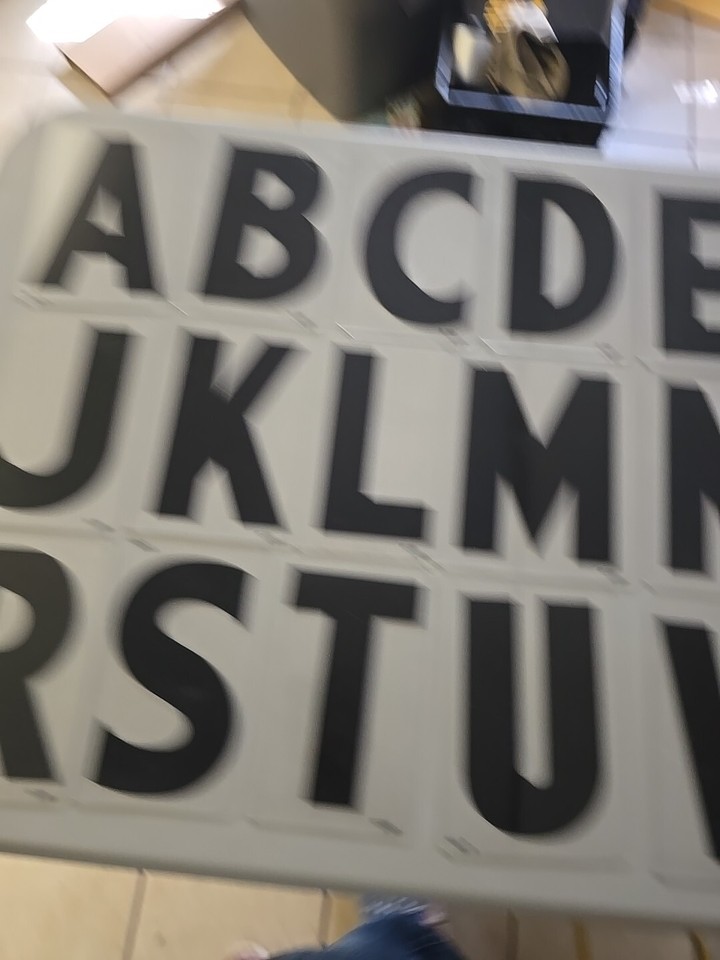 Lot 6" Acrylic Wagner Zip-Change Marquee Sign Changeable Letters Full ...