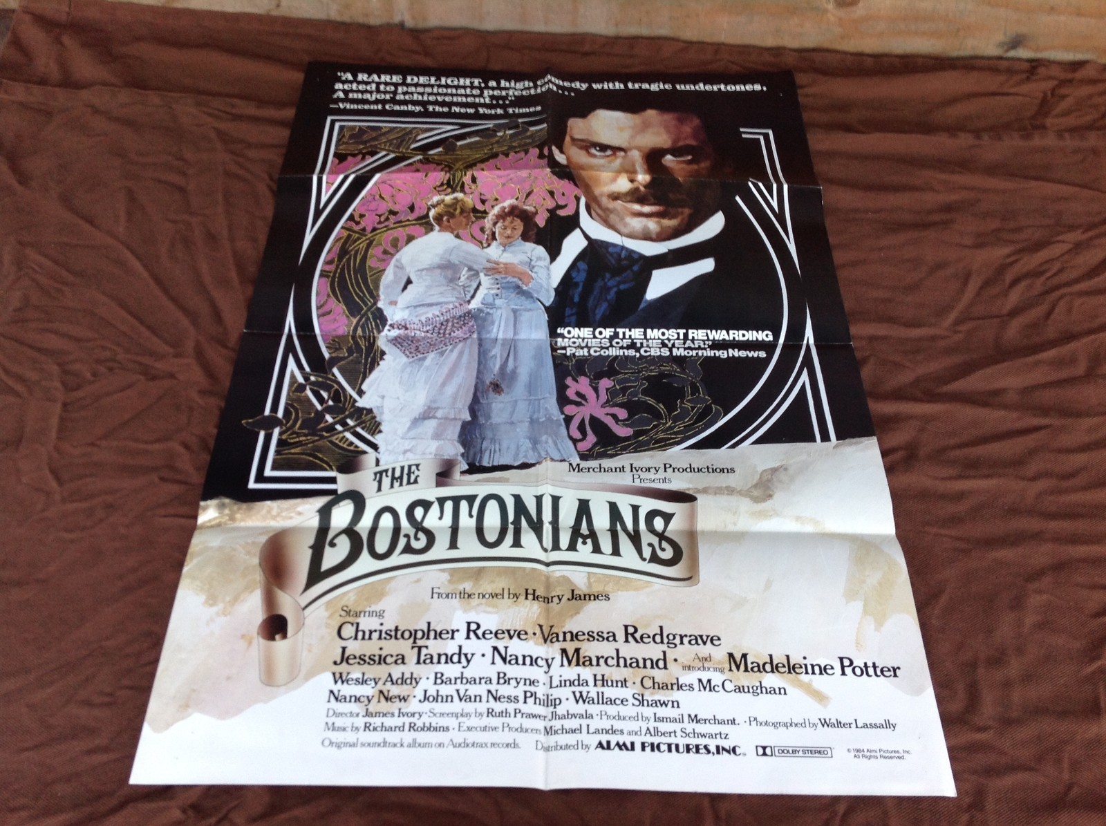 1984 The Bostonians Original Movie House Full Sheet Poster | eBay