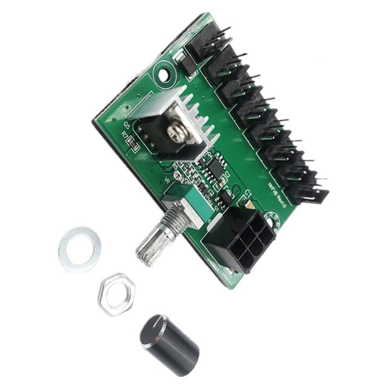 PC Case Fan Speed Controller 6Pin To 3Pin 4Pin Adapter Computer Case ...