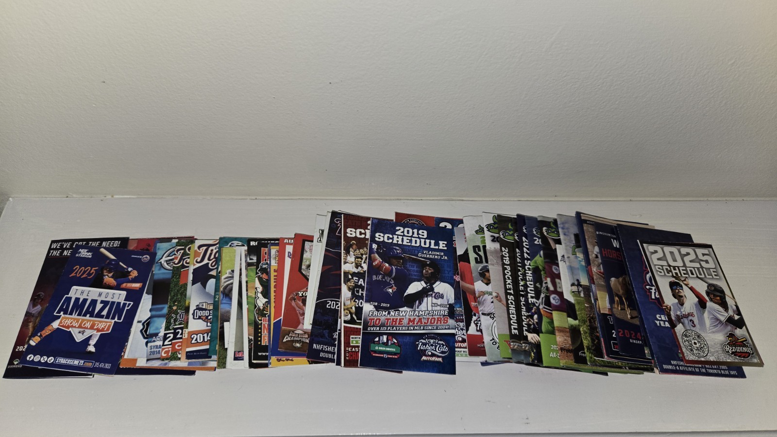 Lot of (54) different Minor League Baseball pocket schedules Vlad Jr ...
