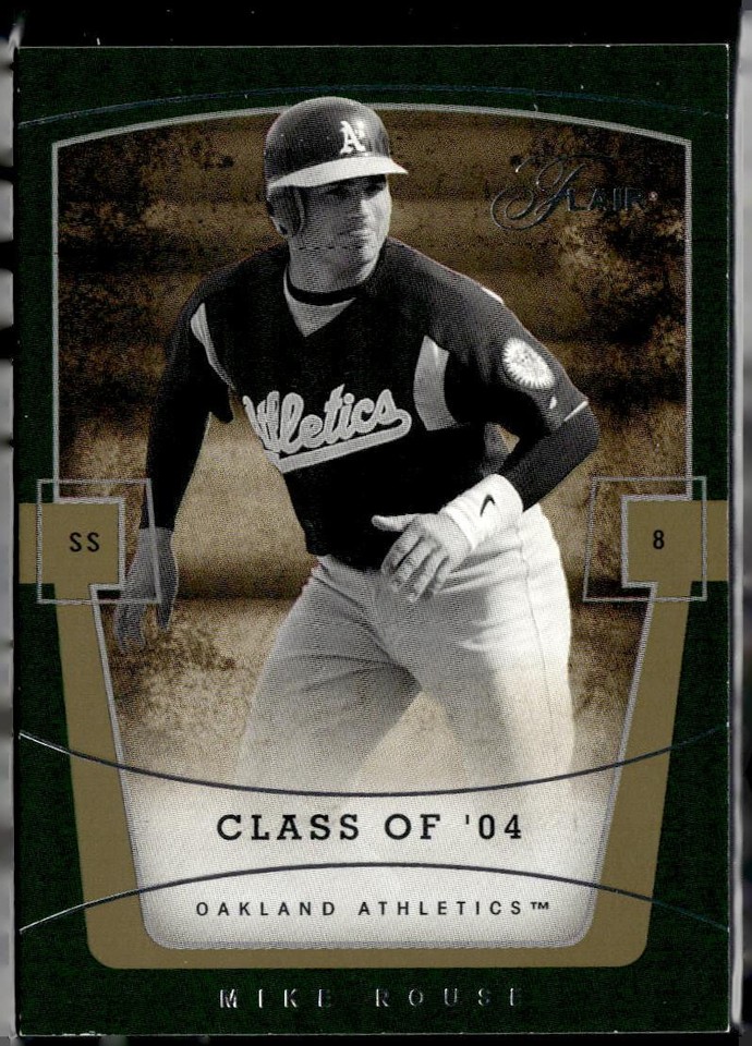 2004 Flair #78 Mike Rouse #/799 Rookie Oakland Athletics | eBay