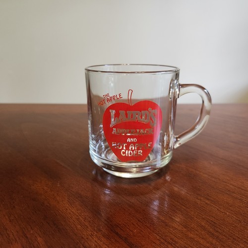 Vintage Laird's Applejack Hot Apple Cider Glass Mug Advertising ...
