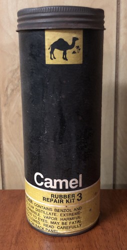 Vtg CAMEL Rubber Repair Kit 3, for Patching Rubber Articles. H.B. Egan ...