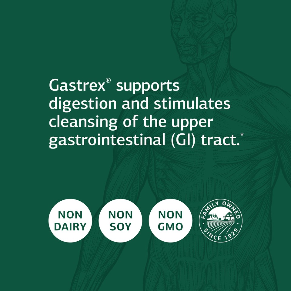 Standard Process Gastrex Whole Food Digestion, 90 Capsules 812122013604 ...