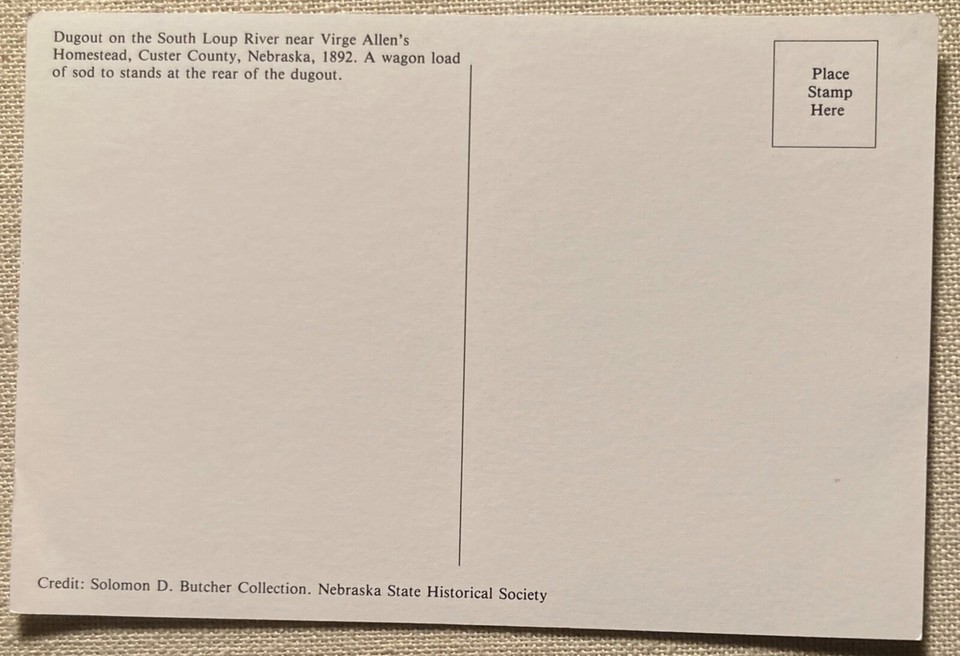 Custer County Nebraska Postcard Virge Allen's Homestead 1892 Wagon on ...