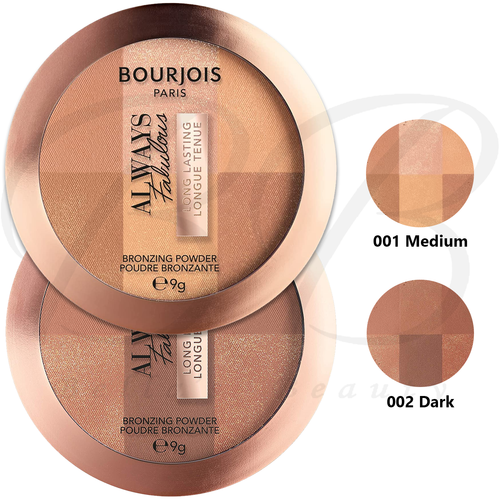 BOURJOIS Always Fabulous Long Lasting Natural Bronzing Powder 9g ...