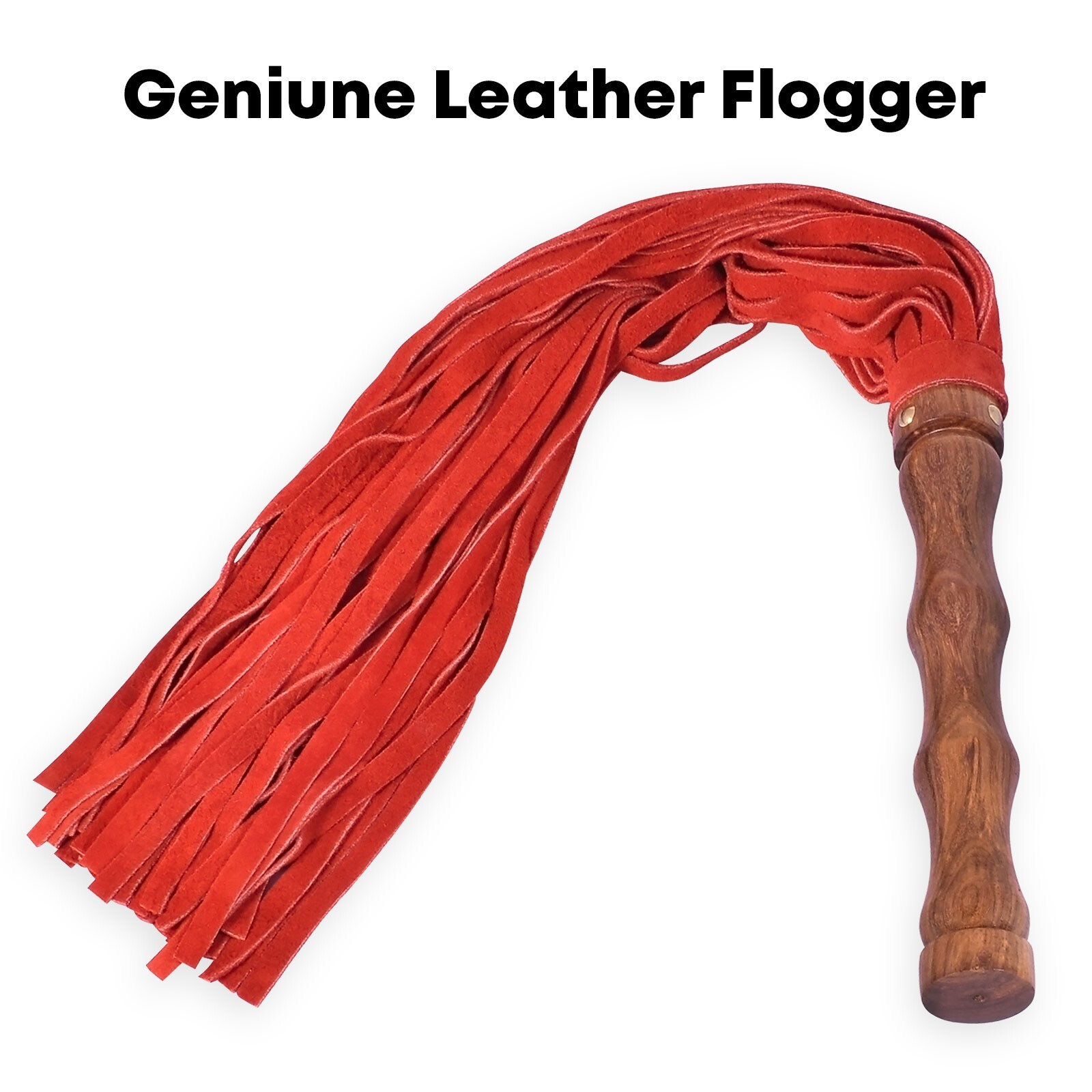 Genuine Suede Leather Floggers 50 Falls Spanking Flog BDSM Sex Whip For ...